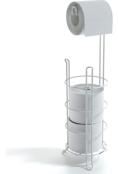 Tekno-tel AYAKLI YEDEKLI TUVALET KAĞITLIGI BEYAZ MG093 Tekno-tel AYAKLI YEDEKLI TUVALET KAĞITLIGI BEYAZ MG093