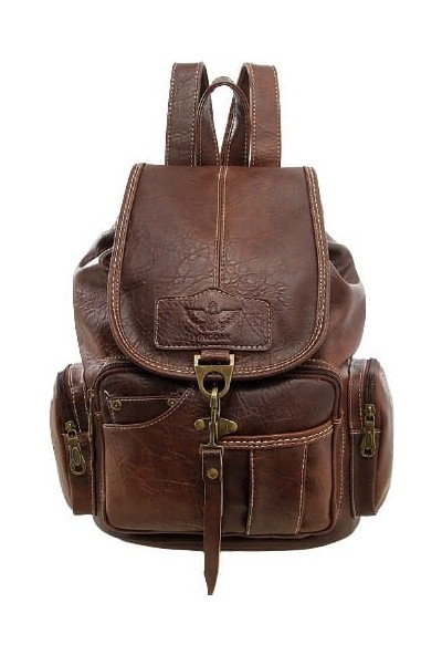 Yingoak Kadın Sırt Çantası - Koyu Kahverengi (Yurt Dışından)