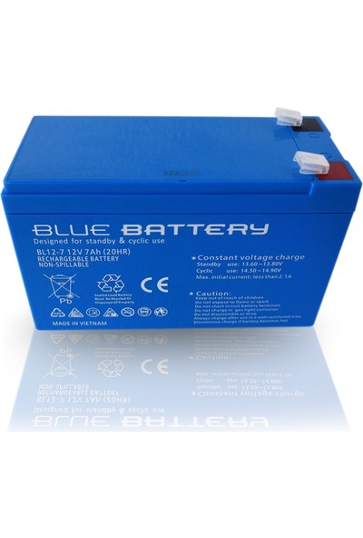 Blue Battery 12V 7 Ah Kuru Tip Akü Blue Battery 12V 7 Ah Kuru Tip Akü