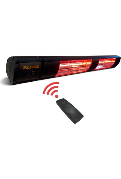 Goldsun Aqua GSA30P 3000W Kumandalı Su Korumalı Açık Alan Elektrikli Infrared Isıtıcı Goldsun Aqua GSA30P 3000W Kumandalı Su Korumalı Açık Alan Elektrikli Infrared Isıtıcı