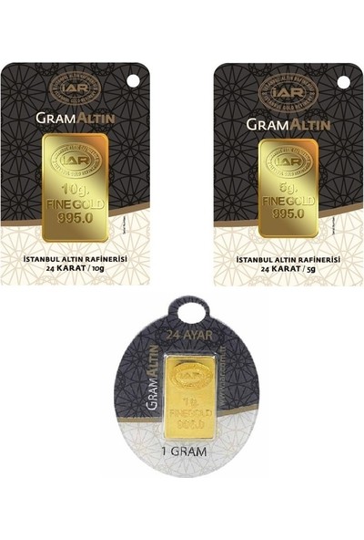 İAR 16 gr Gram Külçe Altın İAR 16 gr Gram Külçe Altın