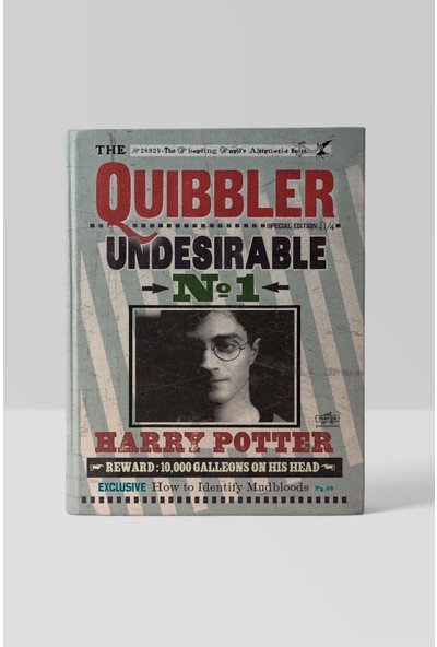 Gifi Kitap Görünümlü Dekoratif Kutu Harry Potter 14X21,5 cm Lisanslı Quibbler Gifi Kitap Görünümlü Dekoratif Kutu Harry Potter 14X21,5 cm Lisanslı Quibbler