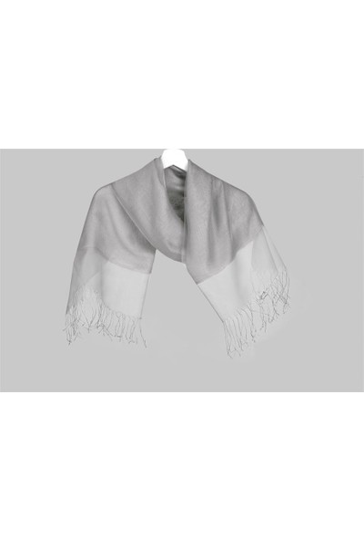 Armanda %30 Ipek Çift Kat Tüllü Şal - Gri Armanda %30 Ipek Çift Kat Tüllü Şal - Gri