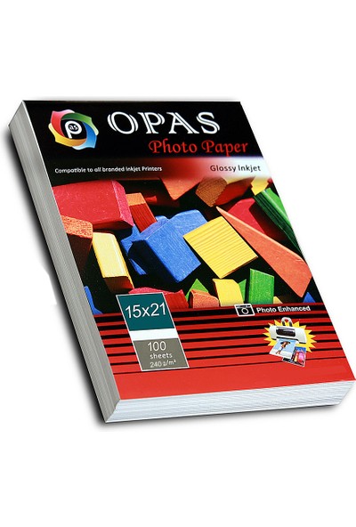 Opaş Fotoğraf Kağıdı 240 Gram 15 x 21 cm 100'lü Opaş Fotoğraf Kağıdı 240 Gram 15 x 21 cm 100'lü