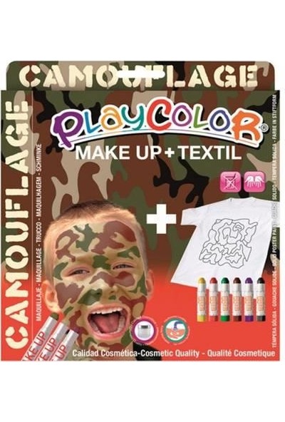Playcolor Instant Make Up + Textil Thematic Set Camouflage