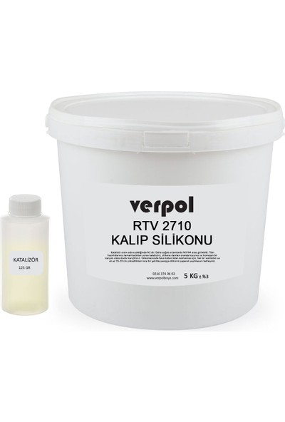 Verpol Rtv-2 Kalıp Silikonu Beyaz 5 kg