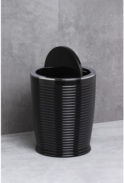 Okyanus Home Siyah Elegans Çöp Kovası