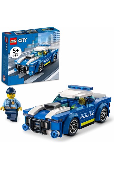 LEGO® City Polis Arabası 60312 - 5 Yaş ve Üzeri Çocuklar İçin Tasarlanmış Oyuncak Yapım Seti (94 Parça)