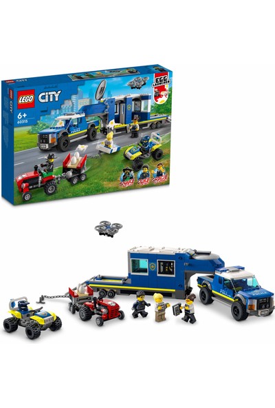 LEGO® City Polis Mobil Komuta Kamyonu 60315 - 6 Yaş ve Üzeri Çocuklar İçin Polis Oyuncağı Yapım Seti (436 Parça) LEGO® City Polis Mobil Komuta Kamyonu 60315 - 6 Yaş ve Üzeri Çocuklar İçin Polis Oyuncağı Yapım Seti (436 Parça)