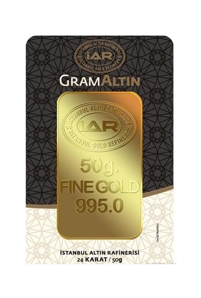 İAR 50 gr Gram Külçe Altın İAR 50 gr Gram Külçe Altın