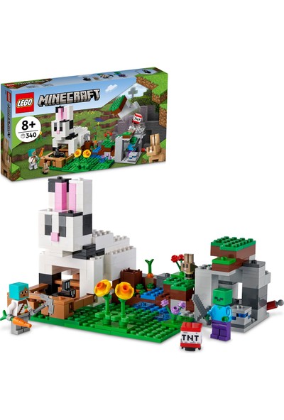LEGO® Minecraft® Tavşan Çiftliği 21181 – Macera Oyunlarını Seven Çocuklar İçin Tavşan Evi İçeren Yaratıcı Oyuncak Yapım Seti (340 Parça) LEGO® Minecraft® Tavşan Çiftliği 21181 – Macera Oyunlarını Seven Çocuklar İçin Tavşan Evi İçeren Yaratıcı Oyuncak Yapım Seti (340 Parça)