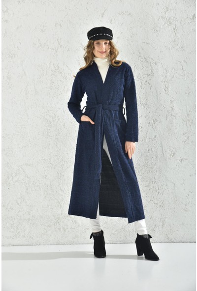 Rodi DS22KB261726 Kadın Kırçıllı Uzun Hırka