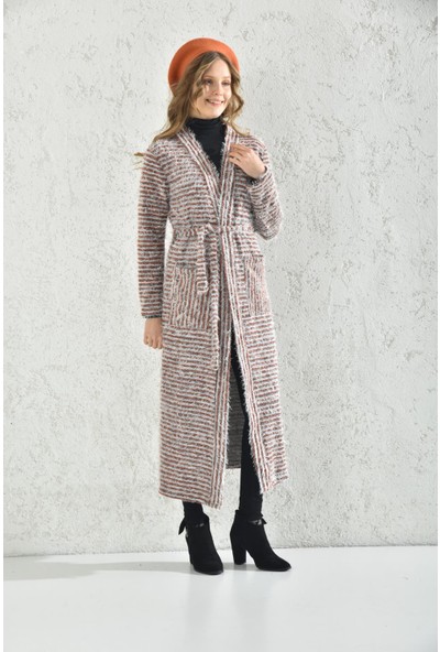 Rodi DS22KB261725 Kadın Sakallı Uzun Hırka