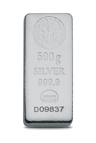 Nadir Gold 500 Gram Gümüş Külçe Nadir Gold 500 Gram Gümüş Külçe