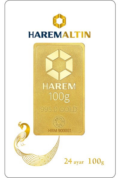 Harem Altın 100 gr Gram Külçe Altın Harem Altın 100 gr Gram Külçe Altın