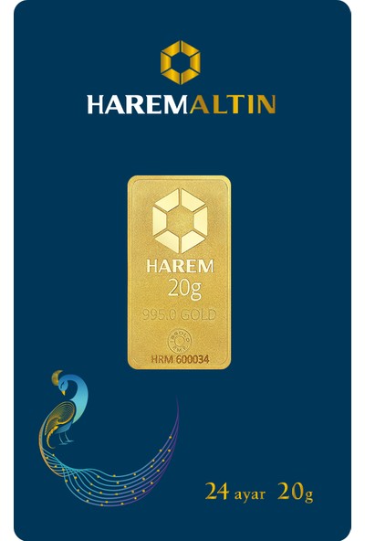 Harem Altın 20 gr Gram Külçe Altın Harem Altın 20 gr Gram Külçe Altın