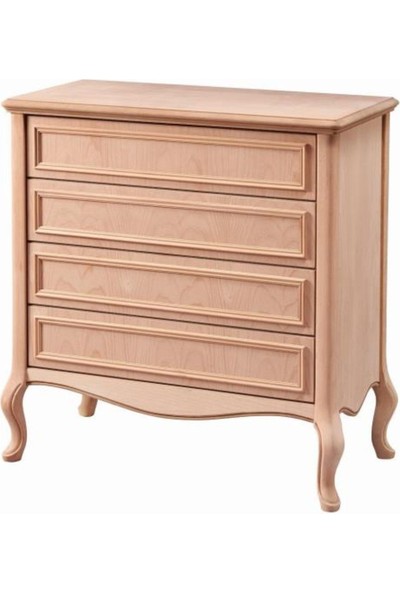 Bendegan Efes Şifonyer Ahşap Ham Cilasız