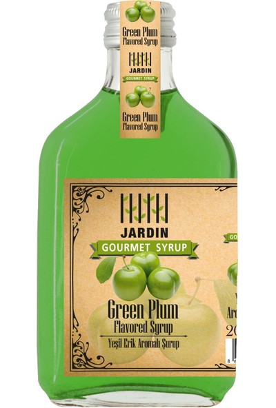 Jardin Yeşil Erik Aromalı Şurup 200 ml Jardin Yeşil Erik Aromalı Şurup 200 ml