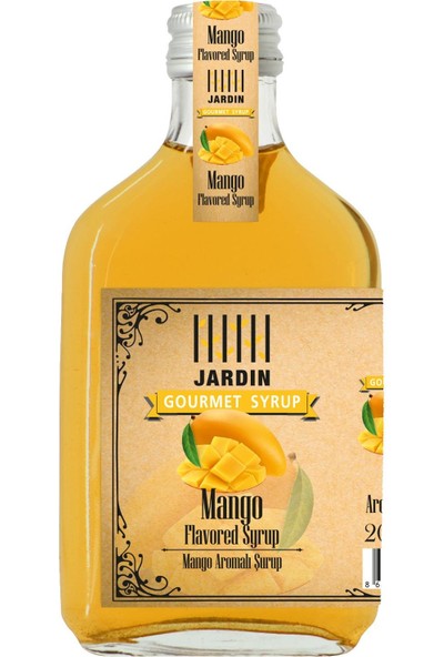Jardin Mango Aromalı Şurup 200 ml Jardin Mango Aromalı Şurup 200 ml