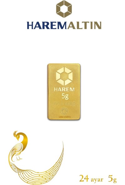 Harem Altın 5 gr Gram Külçe Altın Harem Altın 5 gr Gram Külçe Altın