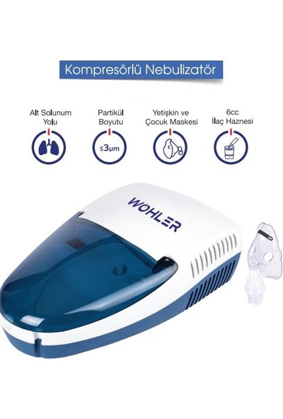 Wohler Kompresörlü Nebül Hava Buhar Makinesi ( Kapaklı )