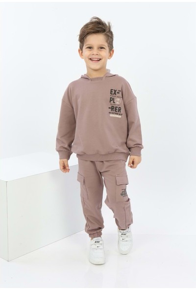 Toontoy Kids Toontoy Erkek Çocuk Explorer Baskılı Eşofman Takım