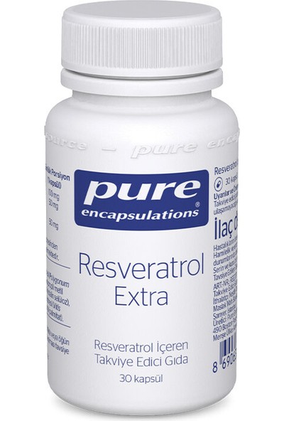 Pure Encapsulations Resveratrol Extra 30 Kapsül