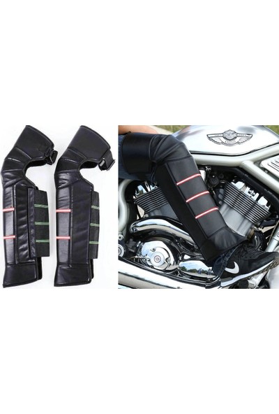 Mts DBK-0195 Soft Deri Motosiklet Bacak Koruma Dizlik