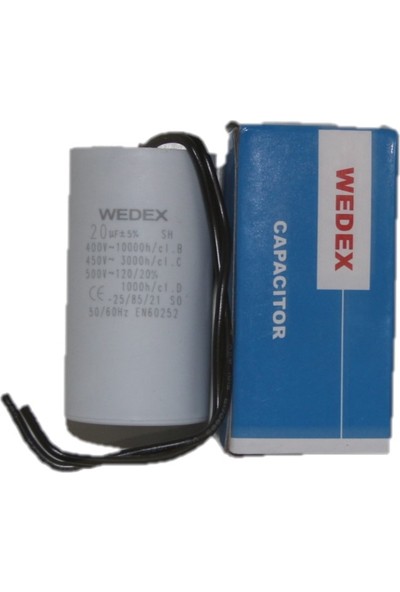 Wedex Capacitor/daimi Devre Kondansatör 20MF Wedex Capacitor/daimi Devre Kondansatör 20MF