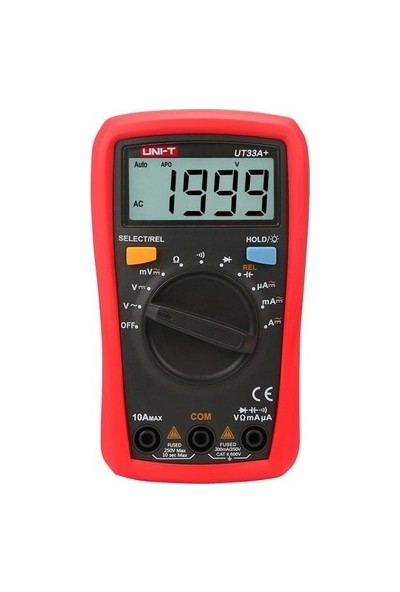 İntec Dijital Multimetre Ölçü Aleti Unit UT33A+ İntec Dijital Multimetre Ölçü Aleti Unit UT33A+
