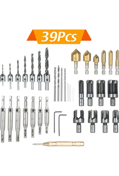 Top 39 Adet Ağaç Işleme Pah Delme Aletleri Seti 8 Adet (Yurt Dışından)