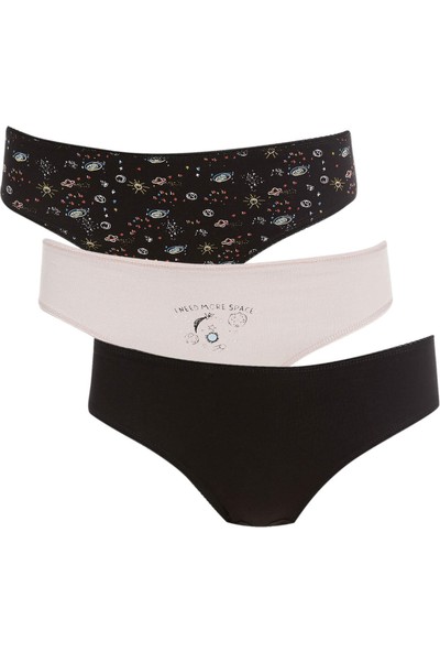 DeFacto 3'lü Basic Pamuklu Bikini Külot T4075AZ22SP