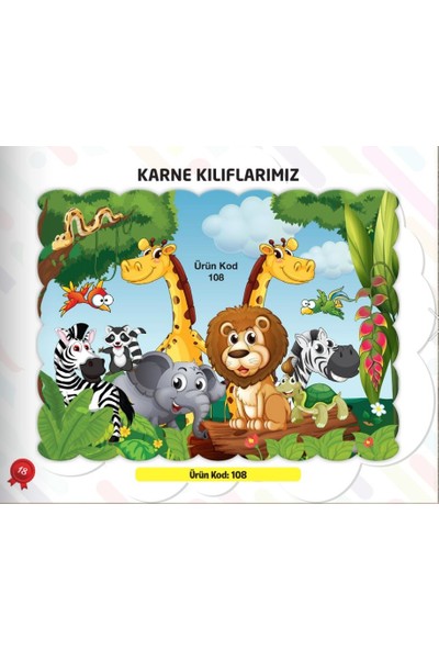 Ata Yayıncılık Karne Kabı Kılıfı Ürün Kodu:108 (20'li)