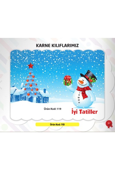 Ata Yayıncılık Karne Kabı Kılıfı Ürün Kodu:119 (10'lu)