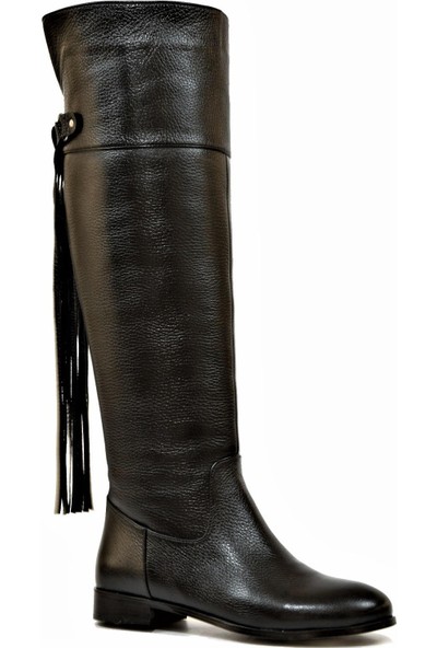 Bota Kuum K2519 Kadın Günlük Hakiki Deri Binici Fermuarsız Çizme Bota Kuum K2519 Kadın Günlük Hakiki Deri Binici Fermuarsız Çizme