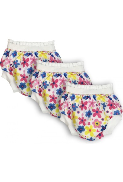 İhtiyaç AVM Sema Baby 3'lü Desenli Lüks Alıştırma Külodu No.2 15-20 kg - Flowers