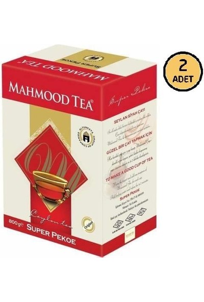 Mahmood Tea Süper Pekoe Seylan Çayı 800 gr Çay 2 Li Mahmood Tea Süper Pekoe Seylan Çayı 800 gr Çay 2 Li