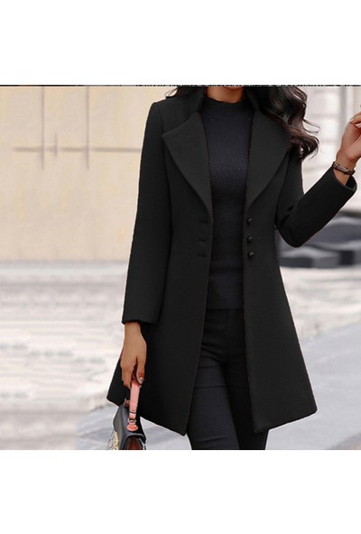 Incendio Kadın Kore Tarzı Dar Kesim Kaban (Yurt Dışından)