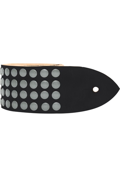 Tabaq - Metal Rain (Metallic Grey) - Hakiki Deri Gitar Askısı