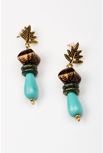 Lila Rosa Doğal Taşlı Etnik Otantik Küpe Lila Rosa Doğal Taşlı Etnik Otantik Küpe