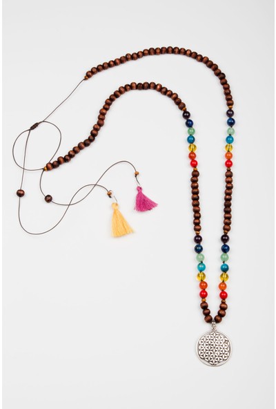 Lila Rosa Doğal Taşlı Uzun Otantik Kolye Lila Rosa Doğal Taşlı Uzun Otantik Kolye