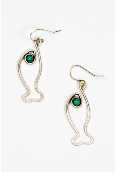 Lila Rosa Balık Figürlü Pirinç Tasarım Küpe Lila Rosa Balık Figürlü Pirinç Tasarım Küpe