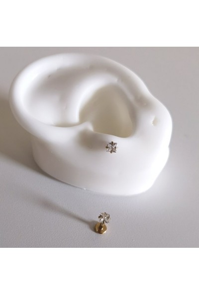 Bylin Cerrahi Çelik Mini Tek Taş Kare Piercing (Taş Çapı 3mm) Bar Uzunluğu 6mm Bylin Cerrahi Çelik Mini Tek Taş Kare Piercing (Taş Çapı 3mm) Bar Uzunluğu 6mm