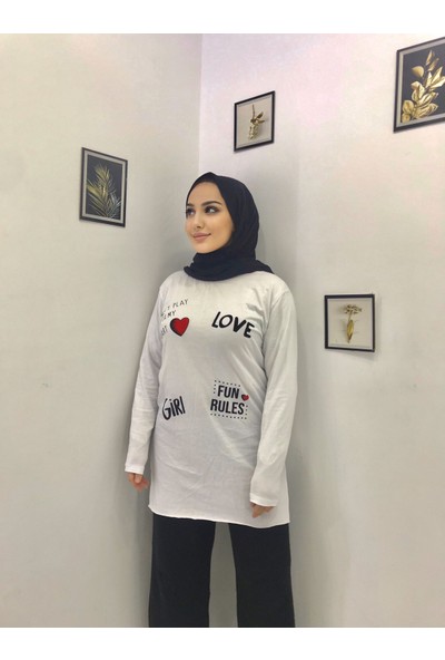 Rikamoda Love Baskılı Penye