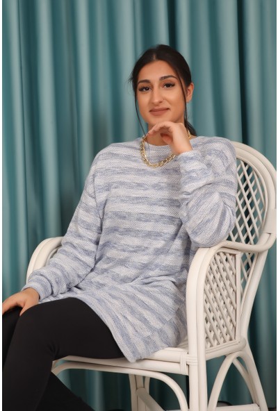 May Mara Büyük Beden O Yaka Sweat