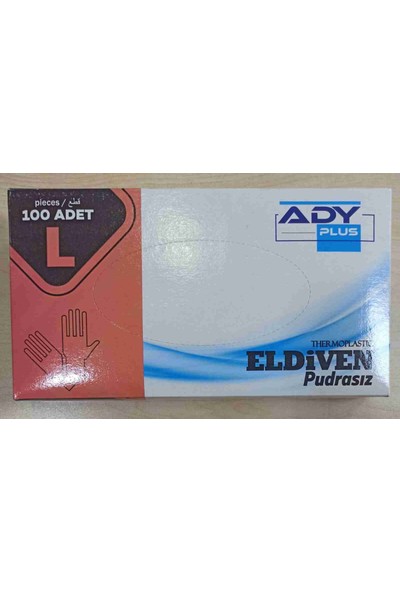 Ady Mavi Elastomer Eldiven L