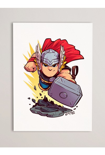 Duo Shop Thor Poster - Yüksek Çözünürlük Hd Duvar Posteri - Çerçevesiz