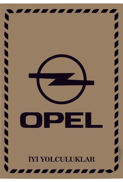 Polysoft Kağıt Opel Baskılı Kraft 35 x 50 cm 135 gr