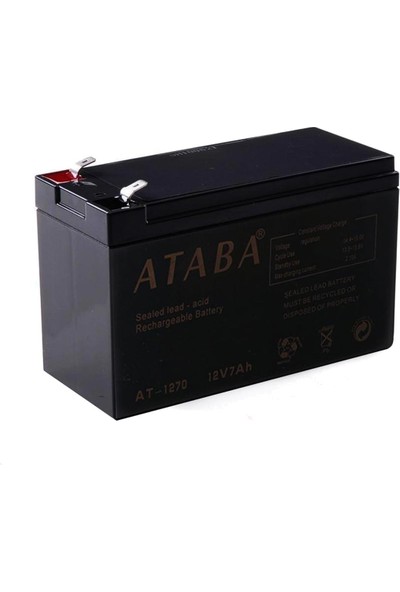 Ataba 12V 7A (15X9.5X6 Cm) Akü AT-1270 Ataba 12V 7A (15X9.5X6 Cm) Akü AT-1270