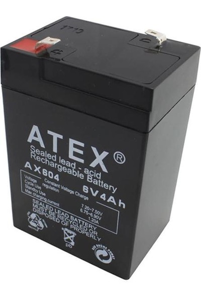 Atex 6V 4A (10X7X4.5 Cm) Akü Atex 6V 4A (10X7X4.5 Cm) Akü